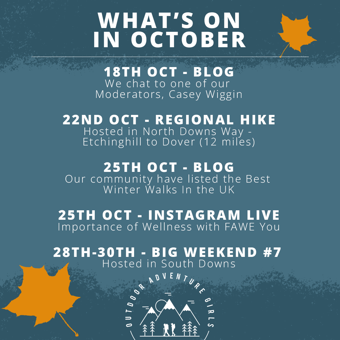‘What’s On’ In October – outdooradventuregirls.com
